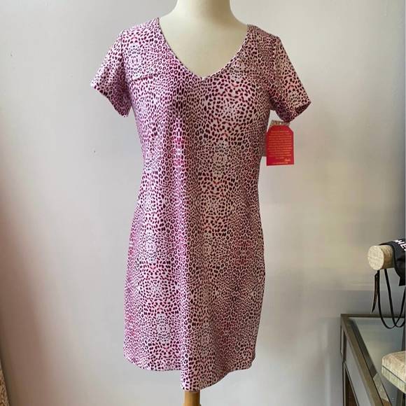Kaeli Smith | Dresses | New Kaeli Smith Ruby Dress In Cheetah Raspberry ...
